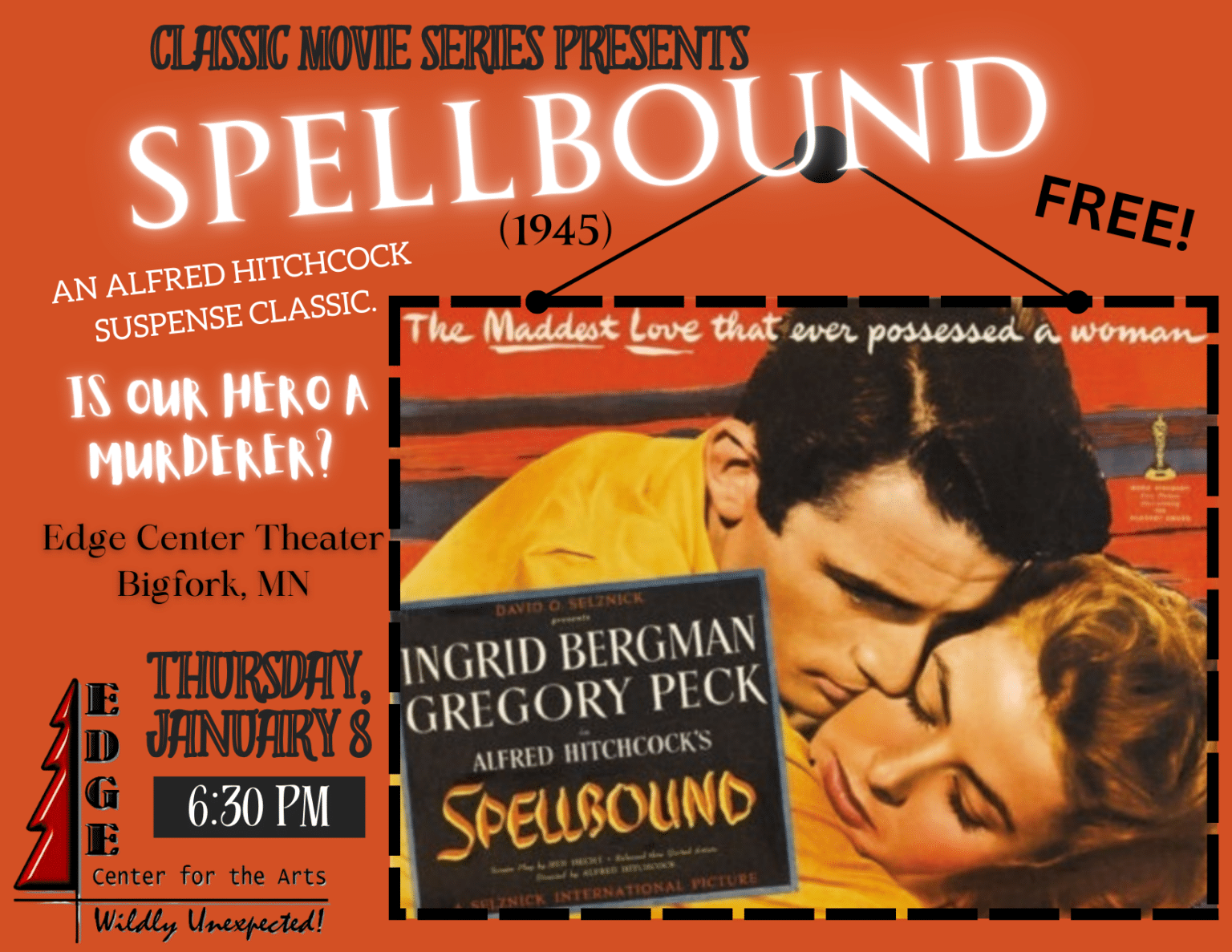 Classic Movie Series presents SPELLBOUND (1945) - Visit Grand Rapids